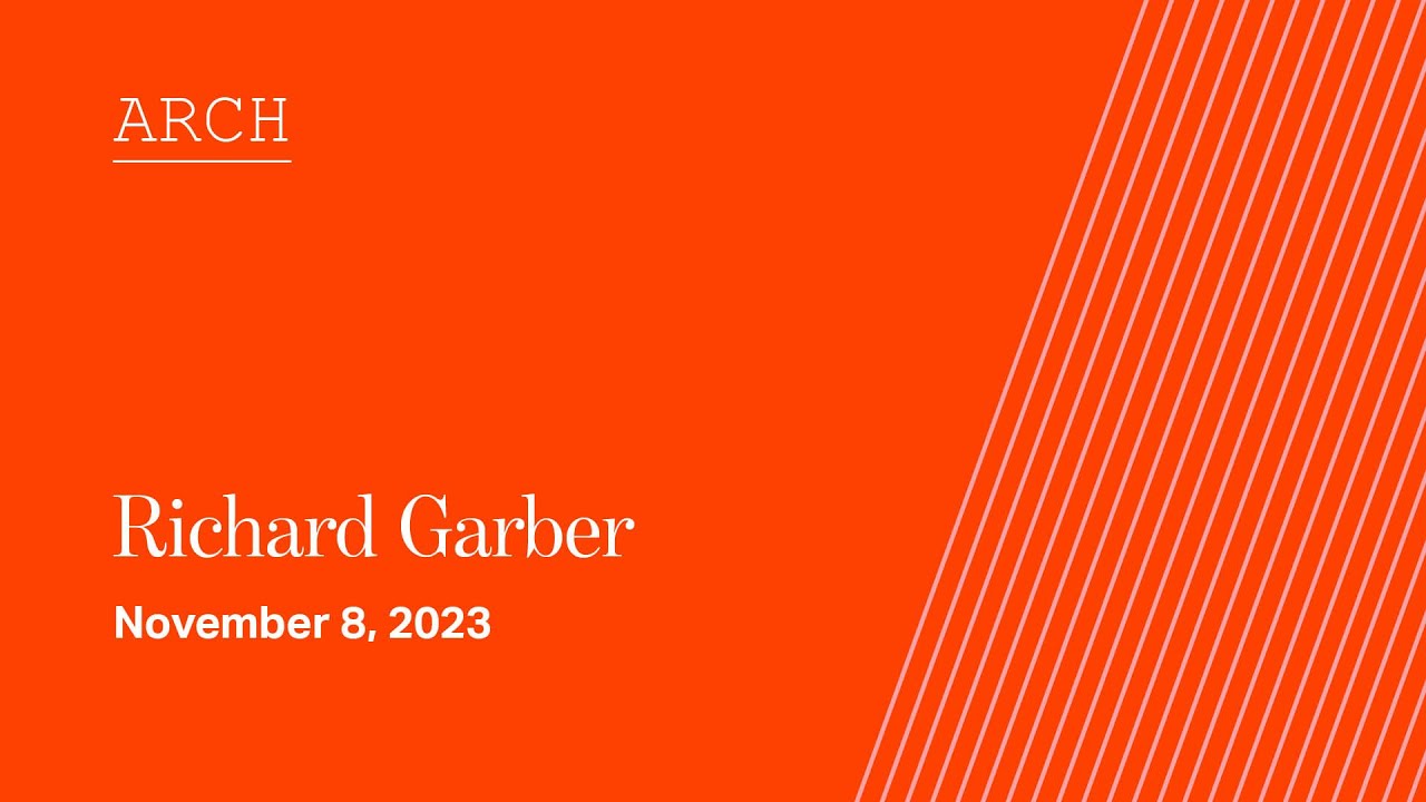 The Weitzman School Presents: Richard Garber - YouTube