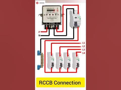 Rccb mcb connection ||rccb connection||rccb wiring||mcb rccb connection ...