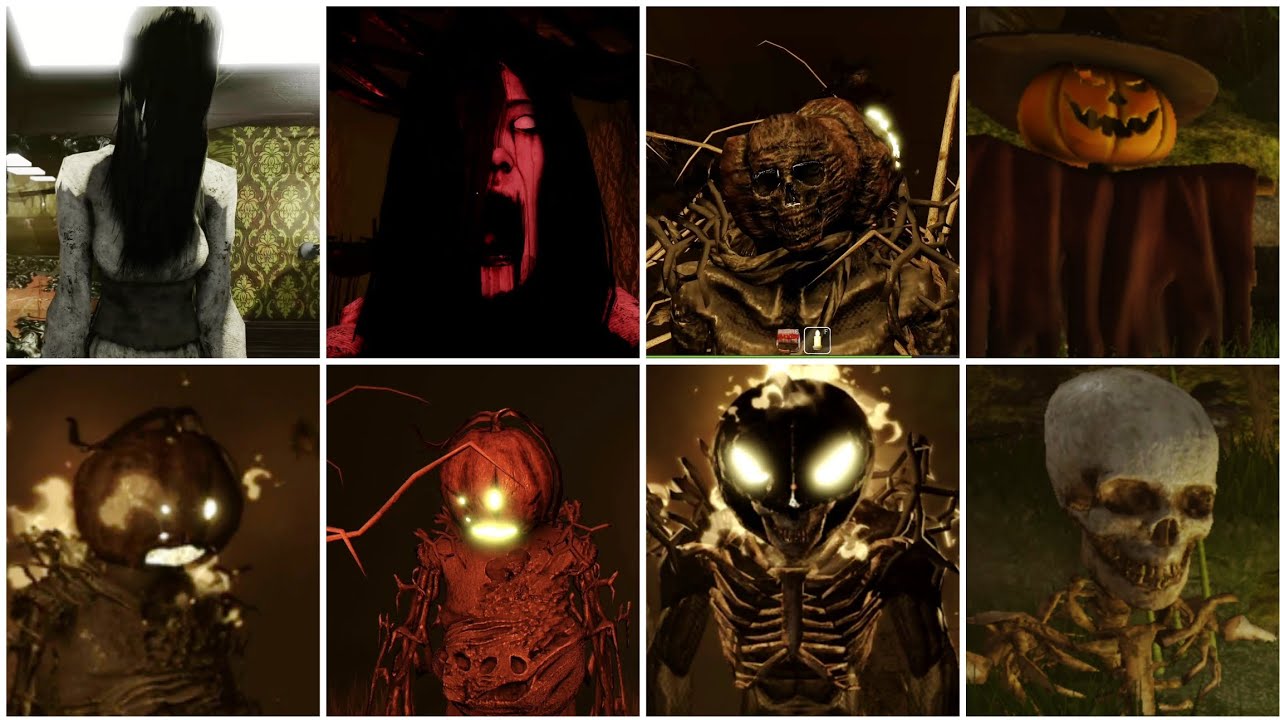 The Mimic Halloween Trials Revamp Update ALL JUMPSCARES!!!... (MAXED ...