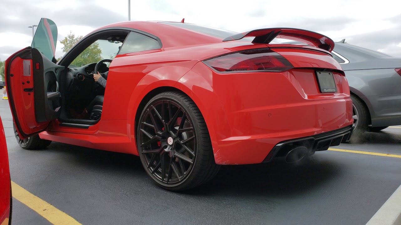 2018 Audi TTRS Custom exhaust - YouTube