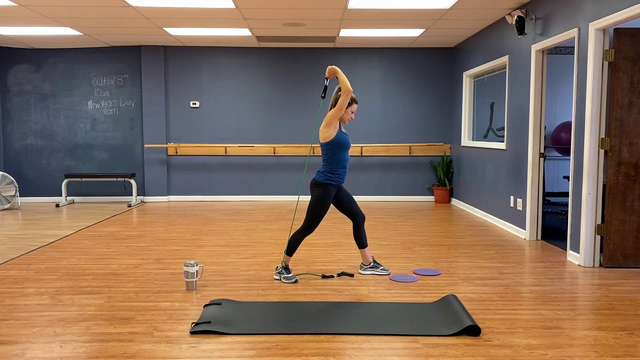 Sliders and Bands Workout - YouTube