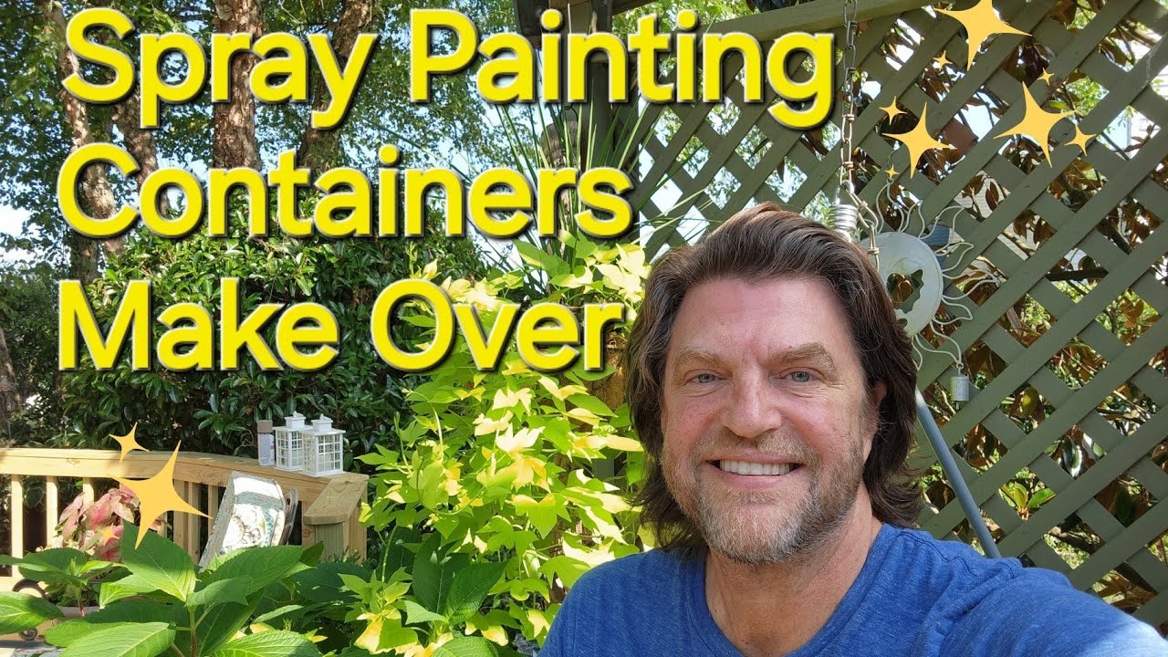 Spray Painting Containers Make Over ️// Gardening with Grayson - YouTube