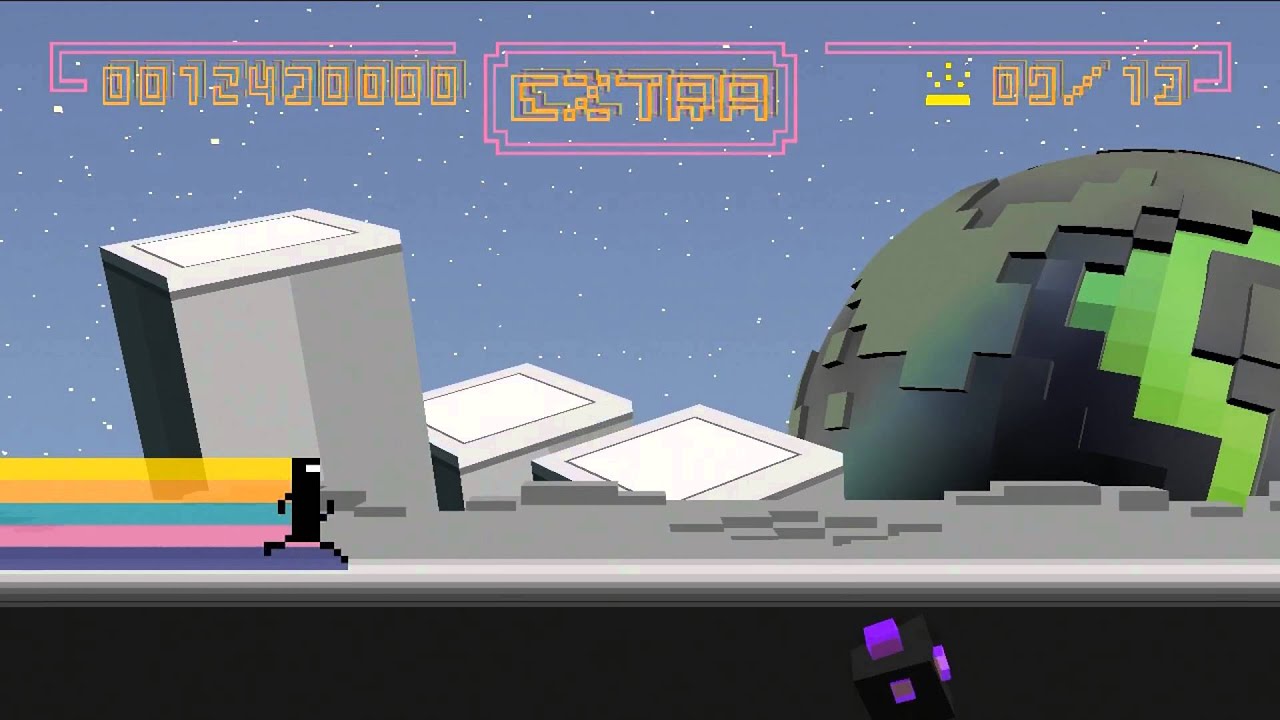 BIT.TRIP RUNNER (PC): 1-3 Gestersmek - Perfect Score Run - YouTube