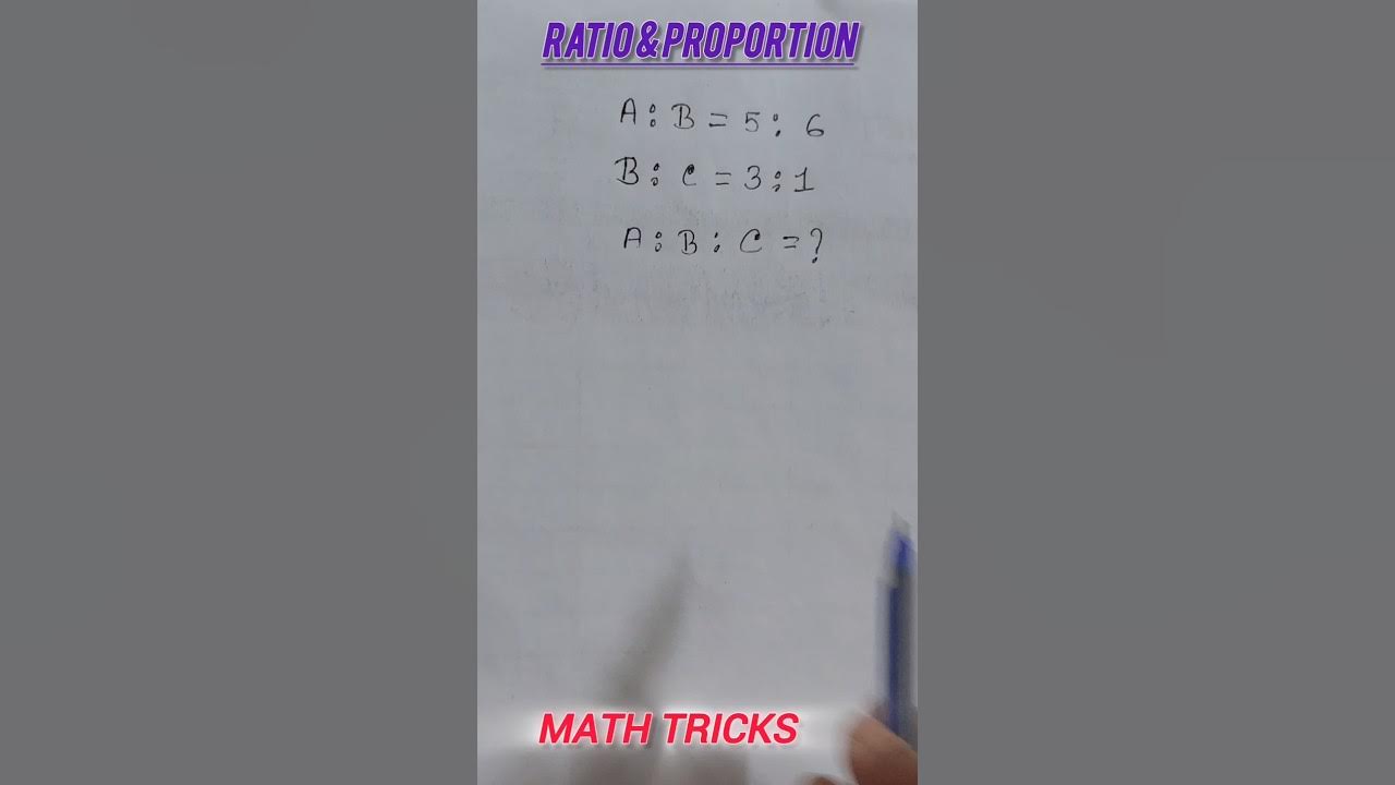 Ratio And Proportion Tricks | Maths on Ratio Proportion| Arithmetic Tricks| #shorts - YouTube