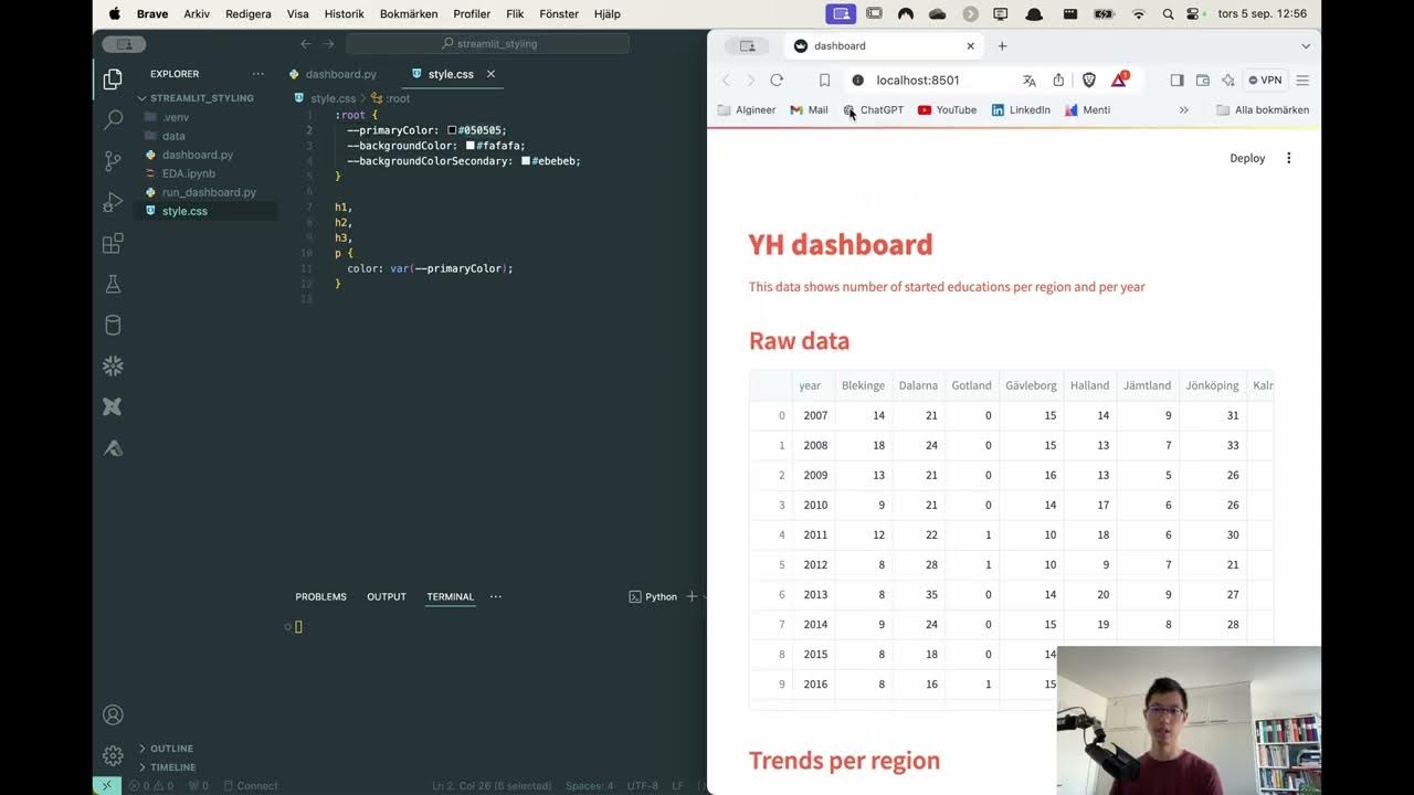 Styling streamlit with CSS - YouTube