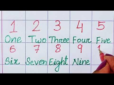 1-10 writing || Numbers Writing || 1 to 10 in word ||Preschool practice ...