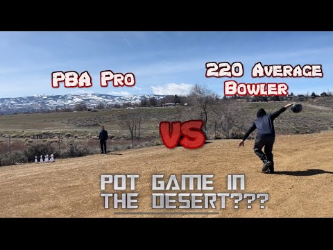220 Average Bowler VS PBA Pro - Bowling For Money in the Middle of the ...
