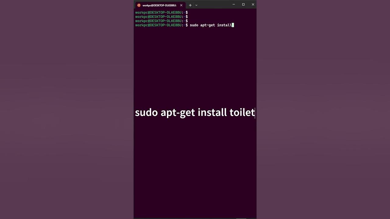 Day 17 | toilet command #linux #linuxcommandline #linuxforbeginners #coding #shell #shorts - YouTube