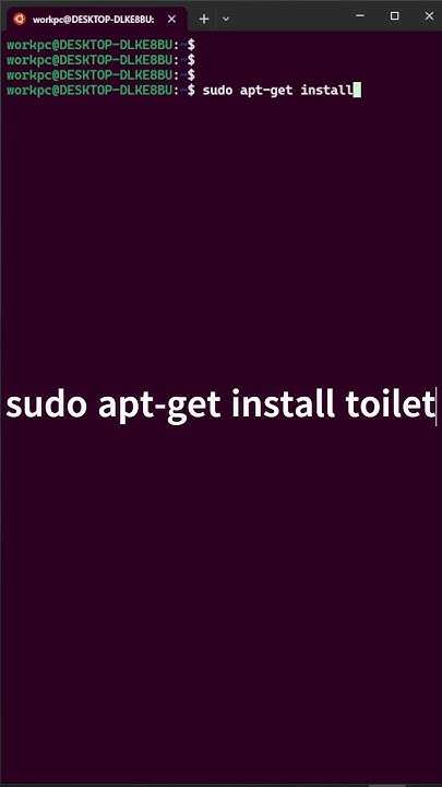 Day 17 | toilet command #linux #linuxcommandline #linuxforbeginners #coding #shell #shorts - YouTube