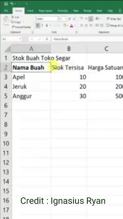 cara menebalkan teks di Microsoft Excel #excel #tipspraktis #exceltips #exceltricks #tipsexcel ...