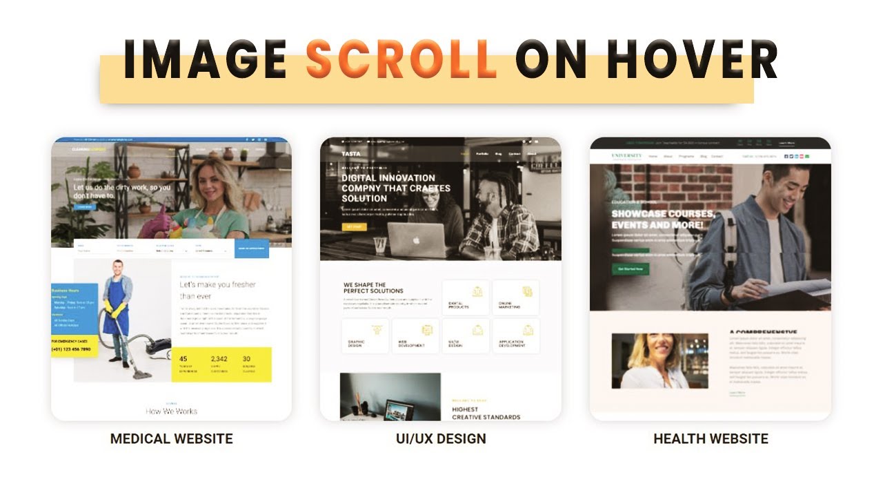 IMAGE Scroll Effect On Hover Using Elementor Pro | Elementor Pro ...