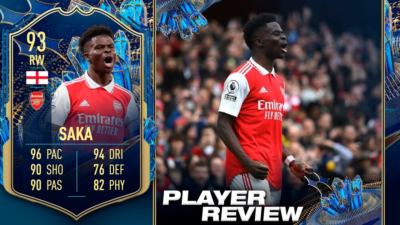 PROBABLEMENTE LA CARTA MAS VERSATIL DE FIFA 23!! | BUKAYO SAKA TOTS 93 ...