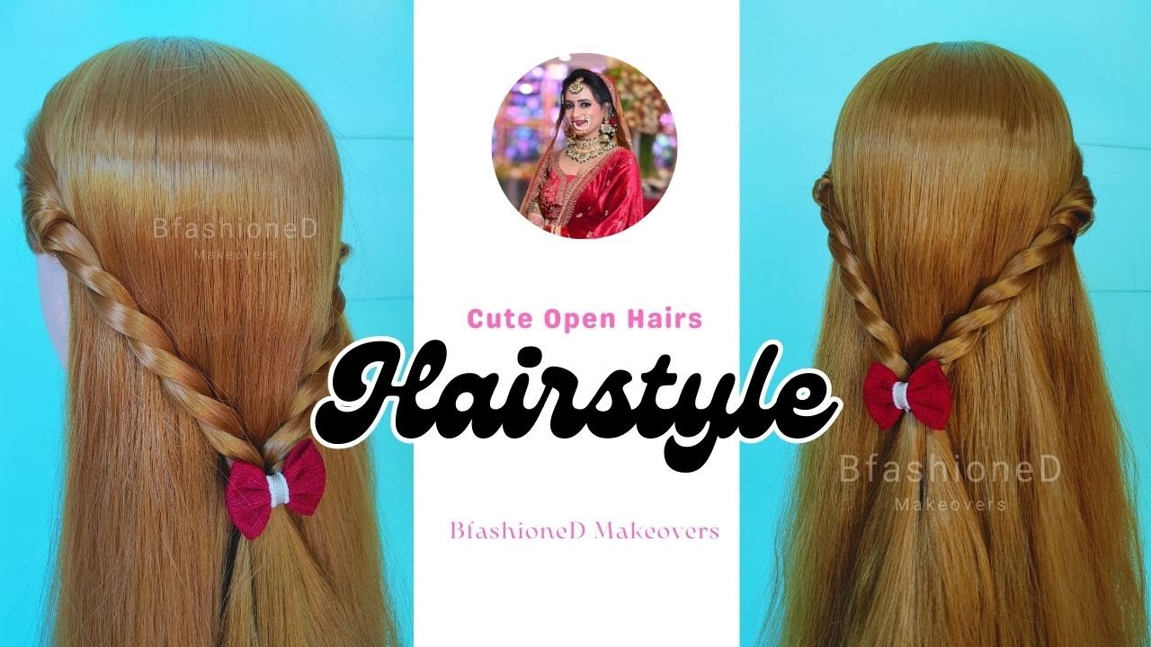 😍🎀 Try this Open Hairs Hairstyle for outing | Pretty Open Hairs ...
