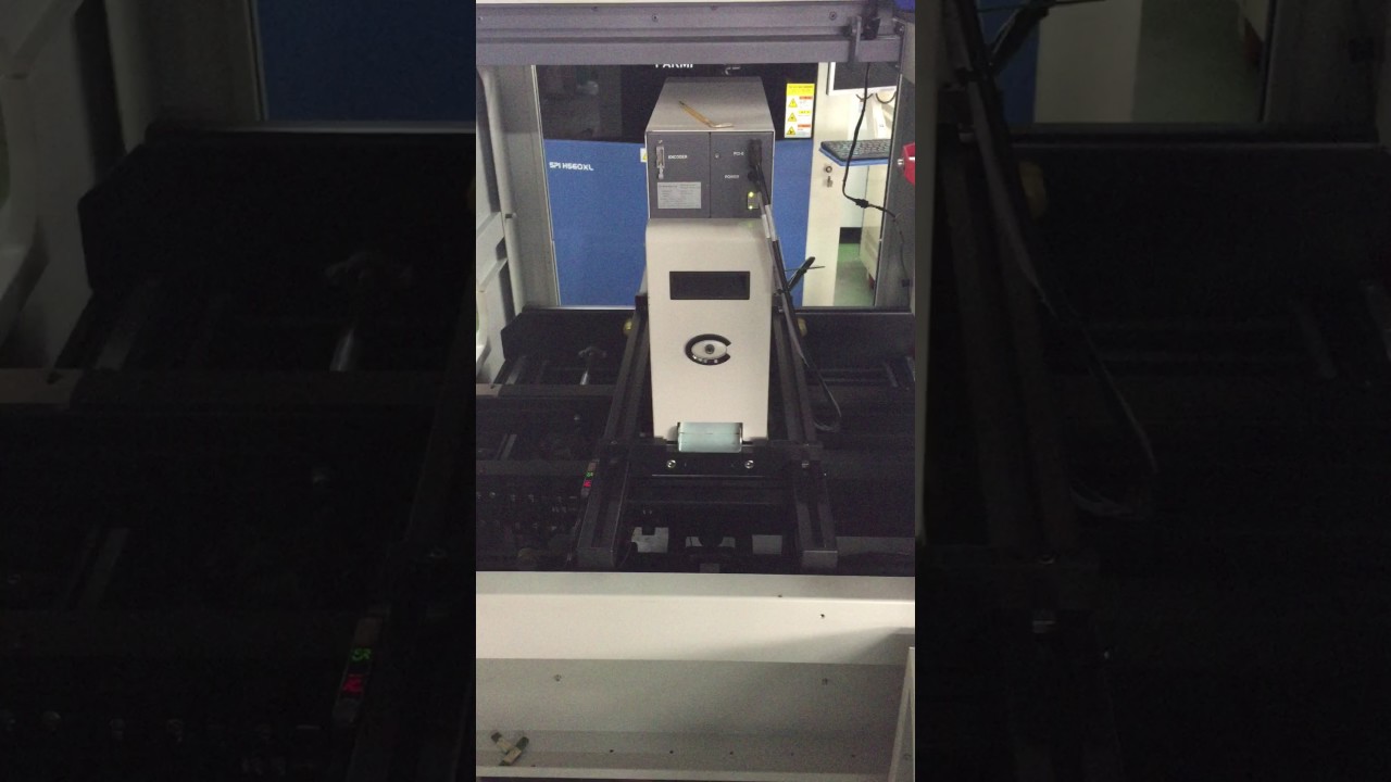 Running test of Cyberoptics QX500 inline AOI - YouTube