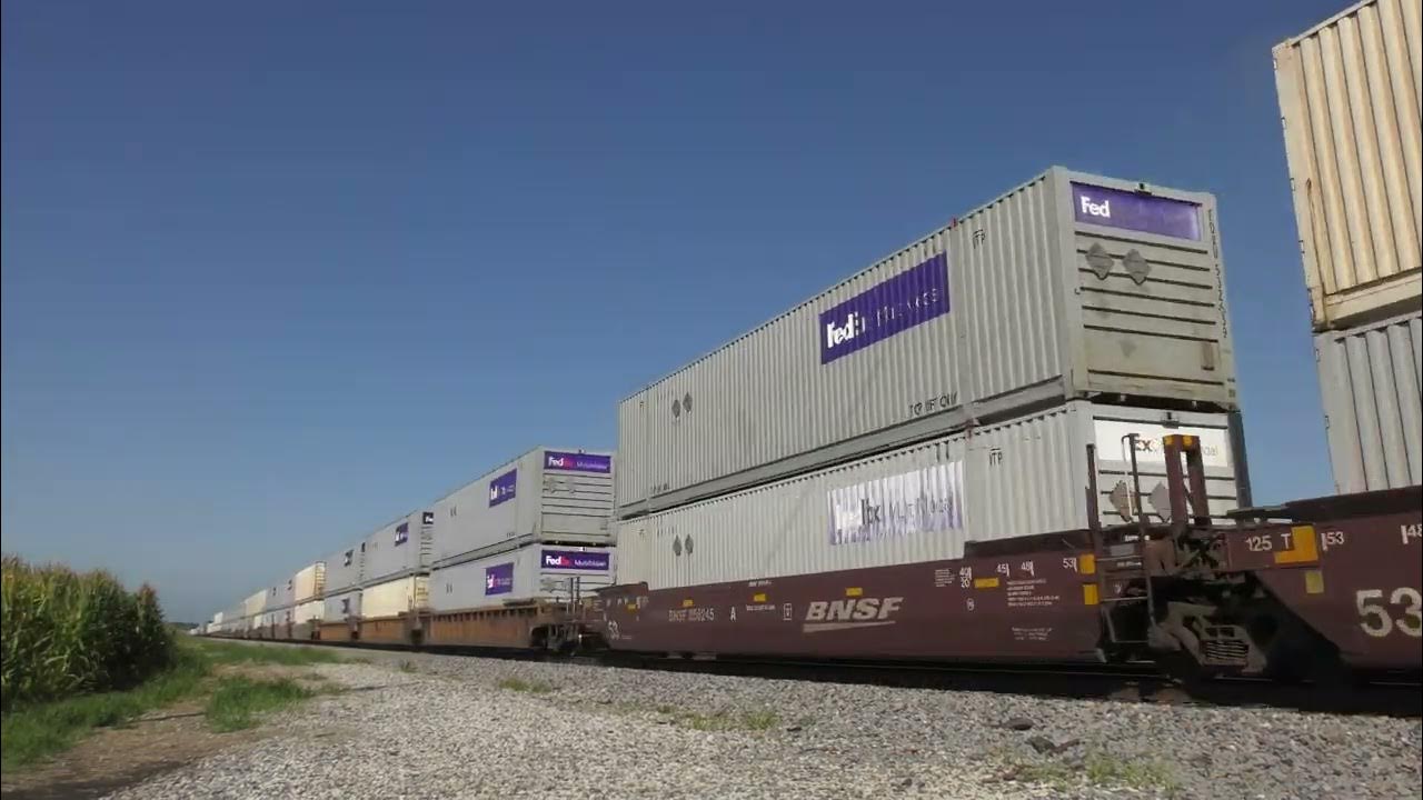BNSF 7593 East - Edelstein, IL 8-22-22 - YouTube