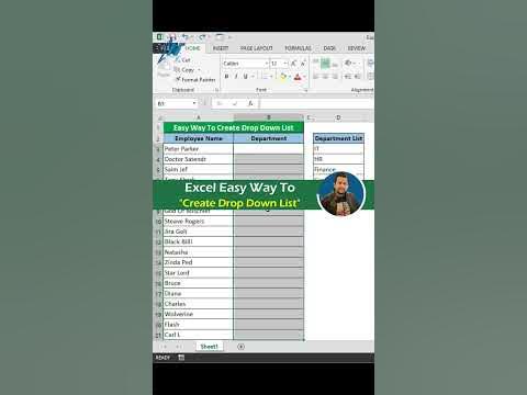 Easy Way To Create Drop Down List 😮 Make Excel Drop Down List #shorts - YouTube
