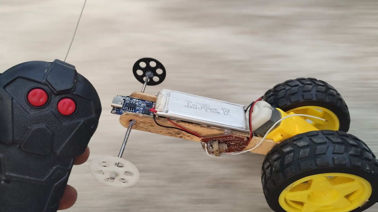 How To Make a Simple RC Car With Rimot Control।।At Home DIY Toy Car ...