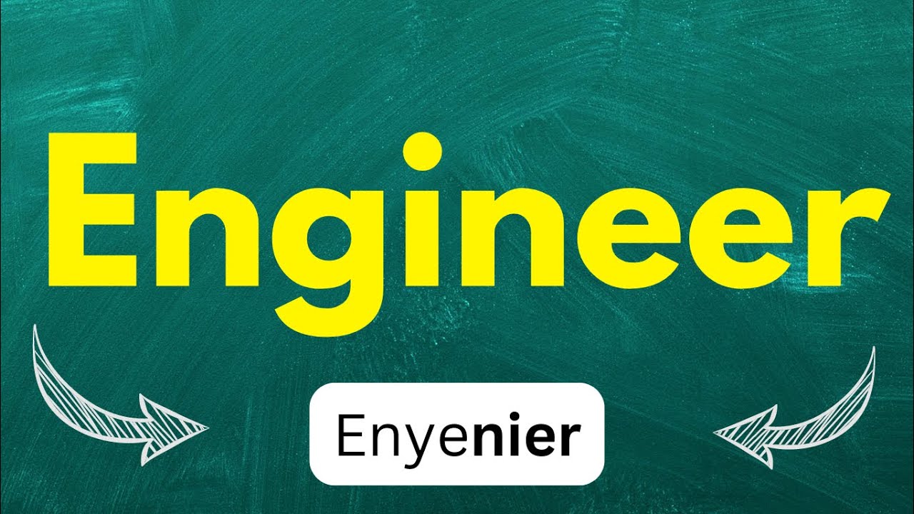 Cómo pronunciar: 'Engineer' 'Ingeniero' 'Maquinista' 'Arquitecto' en ...