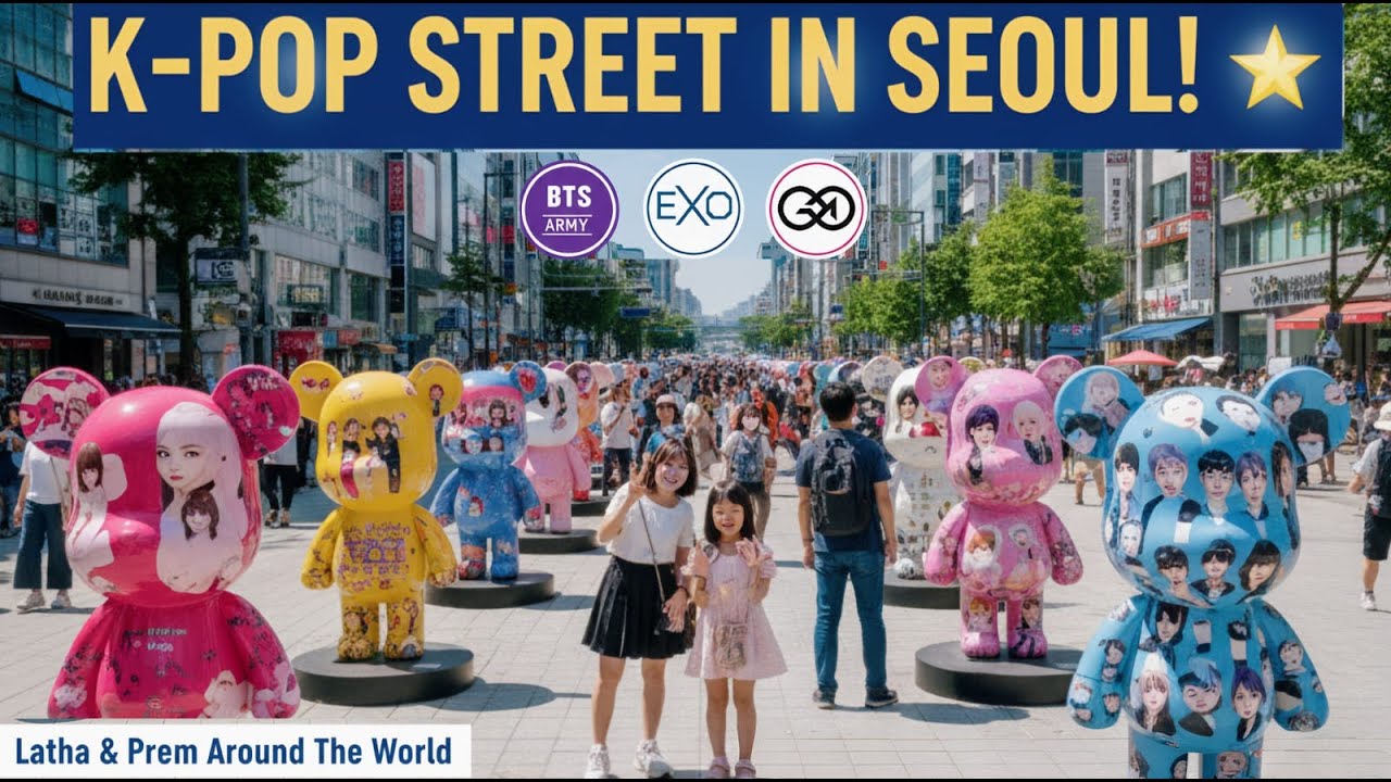 Exploring Seoul’s K-Star Road & Iconic Gangnam Dolls 🎶 #shorts # ...