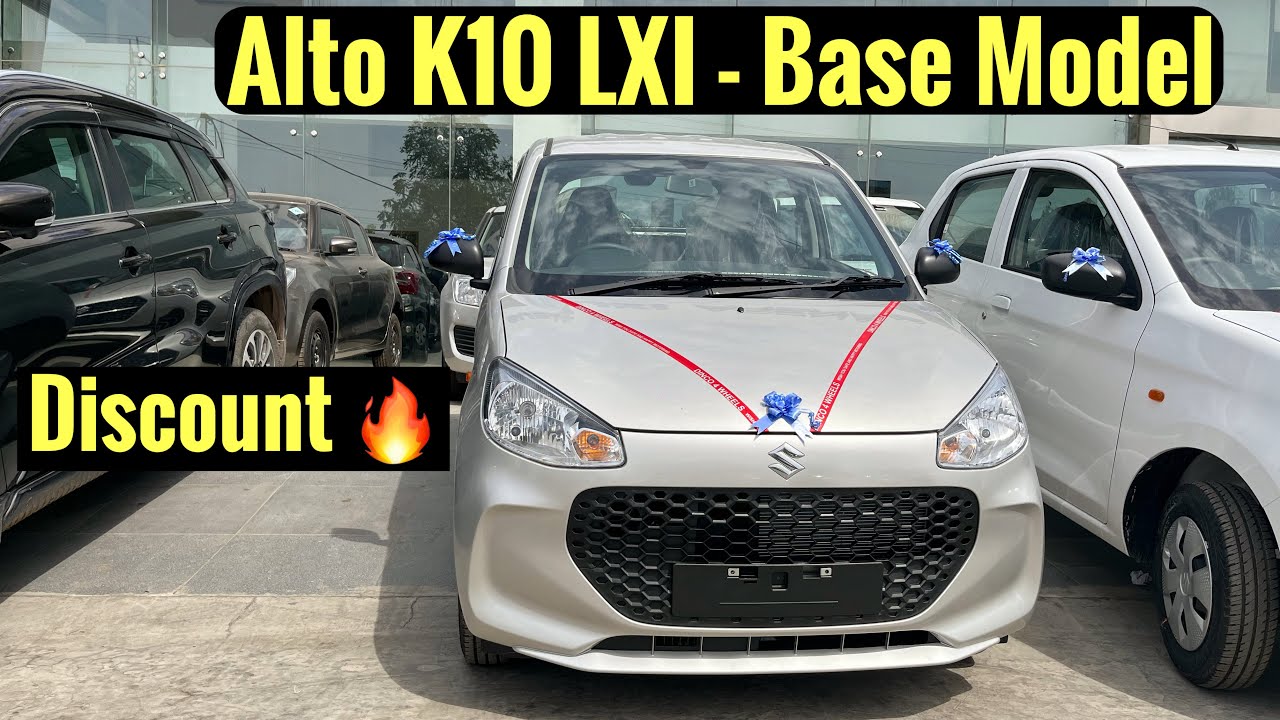 इस पर भी डिस्काउंट 🔥 : Alto K10 Lxi Base Model 2024 Walkaround ...
