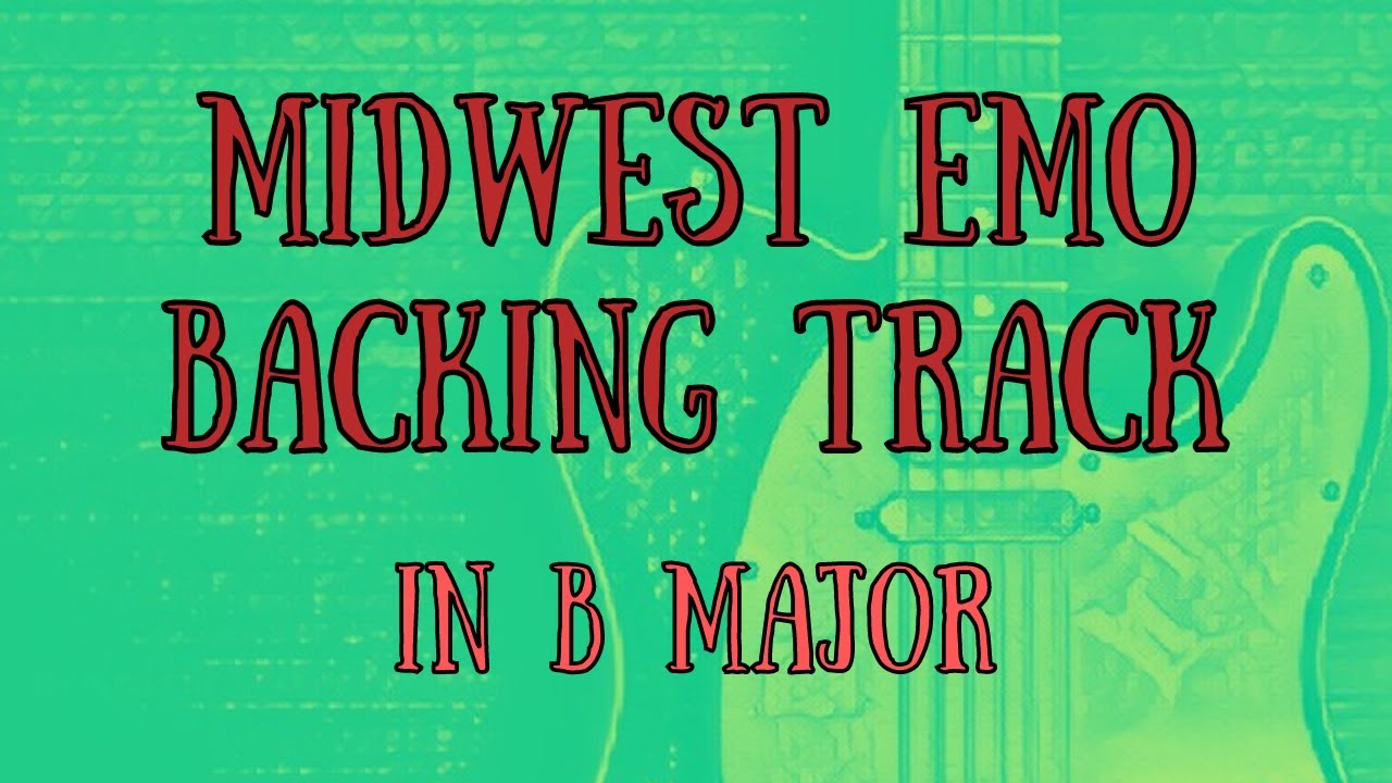 Midwest Emo Backing Track in B major - YouTube