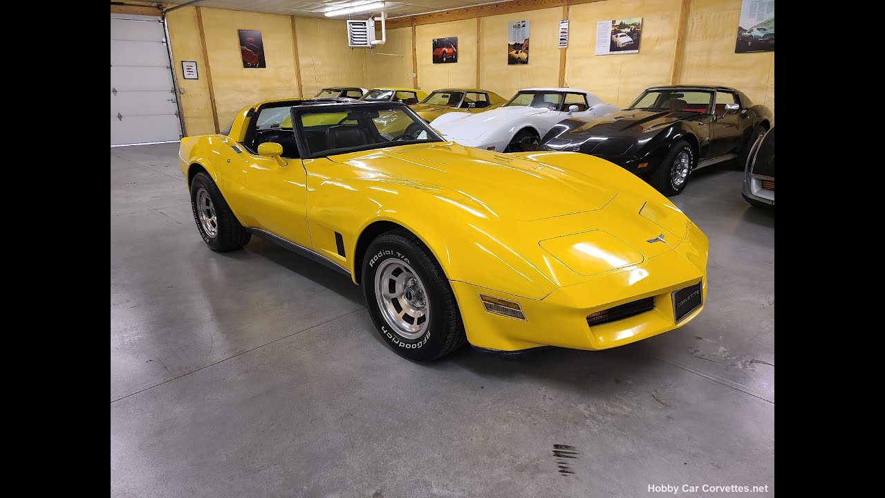 1980 Yellow Corvette 4spd For Sale - YouTube
