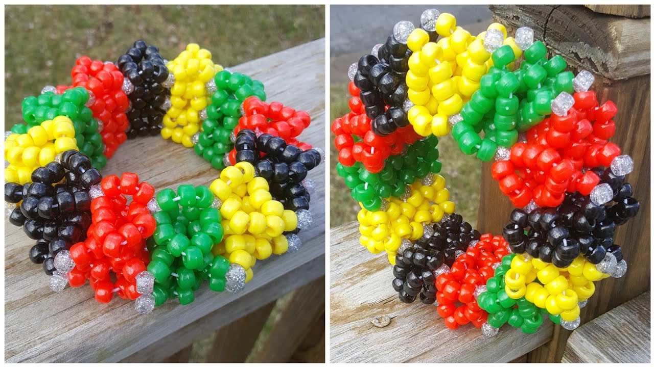 Spiked kandi cuff tutorial - YouTube