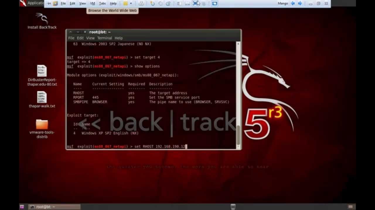 exploit ms08_067 - YouTube