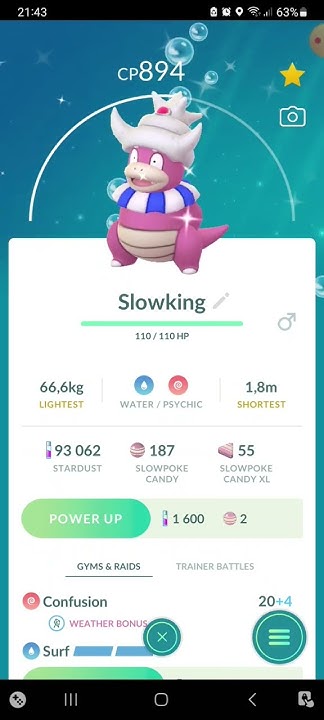 Shiny Slowking Pokémon GO #shorts - YouTube
