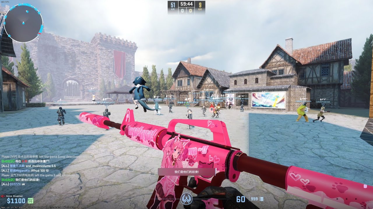 CS2 Zombie Escape ze_S_A_M (All Stages) On EXG Server - YouTube