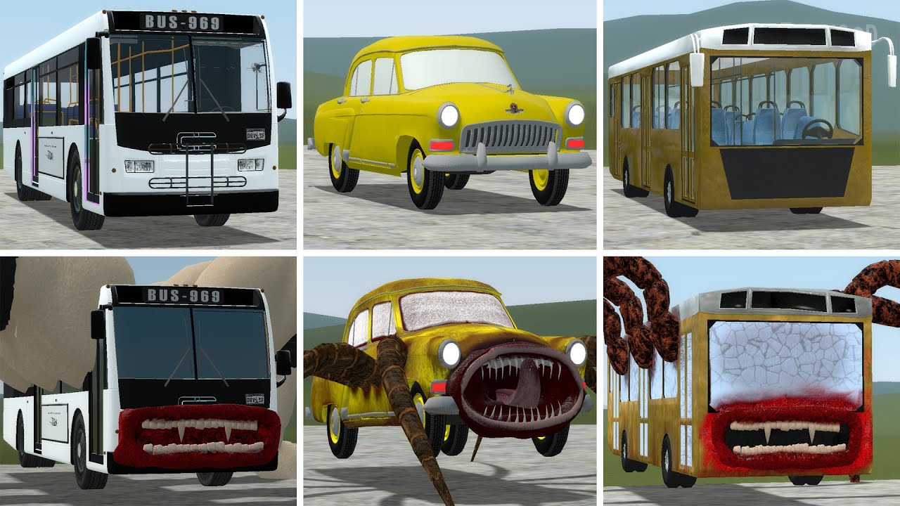 OLD AND NEW UPDATE: BUS EATER BUILDER, CAR EATER, BUS EATER VS ALL ...