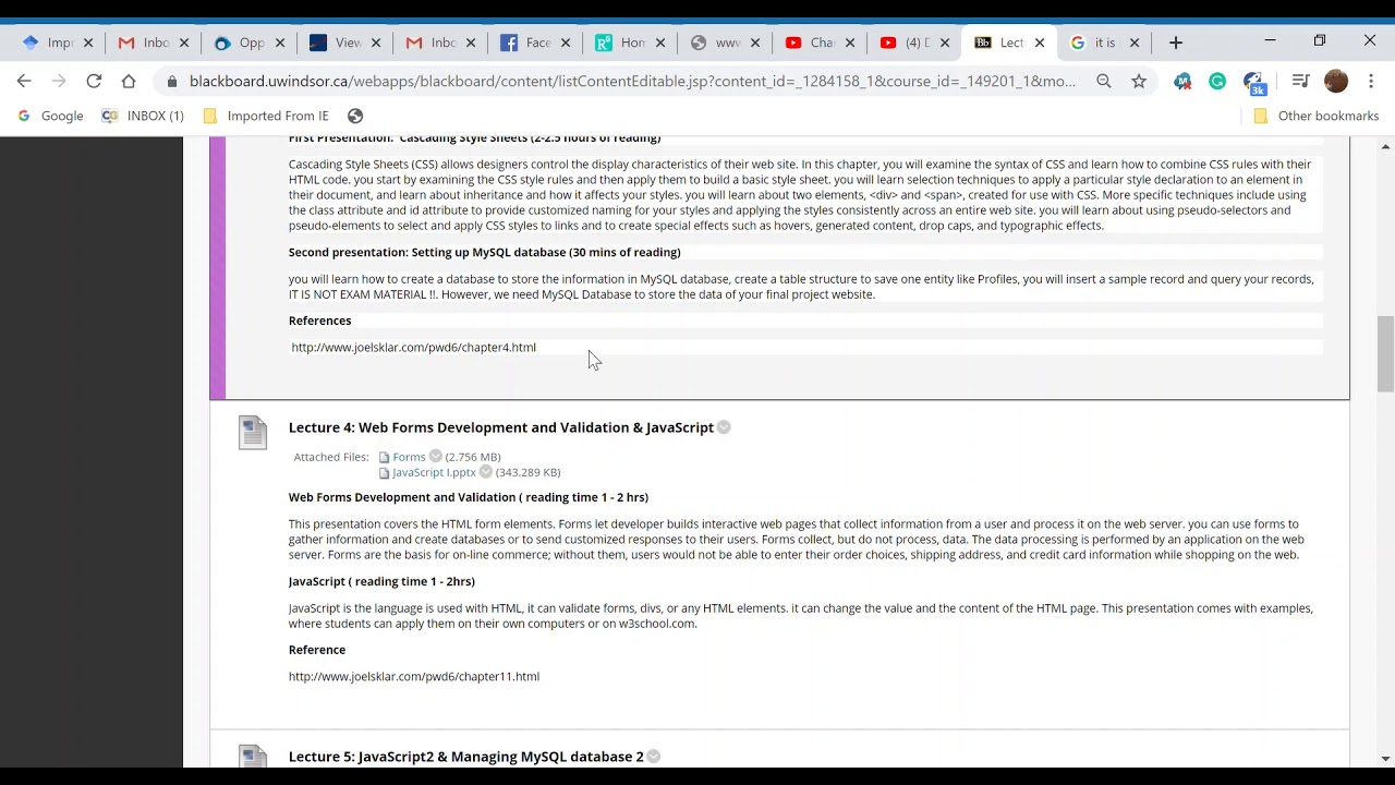 2707 Lectures Youtube