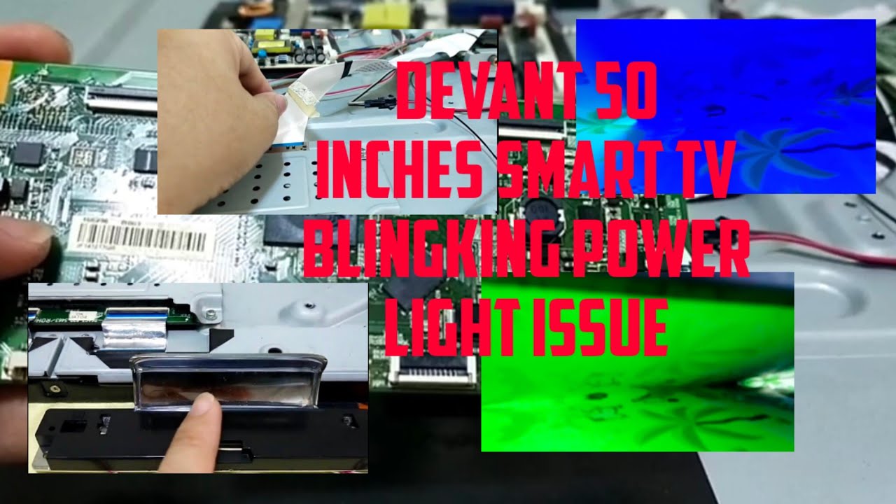 Devant Led Tv 50HMB930 - Blingking Power Light T-con Problem - YouTube