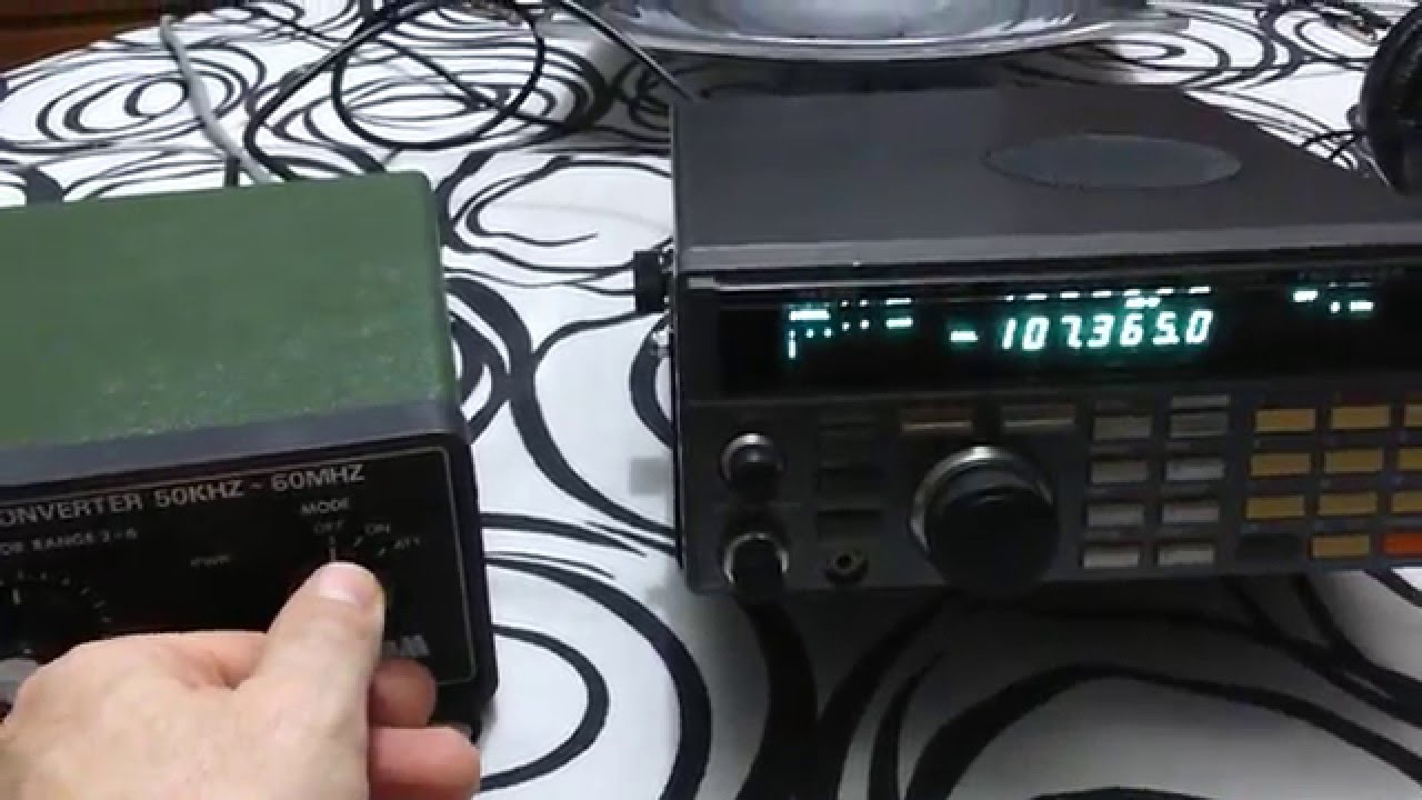 YAESU FRG 9600 y Conversor HF 2 - YouTube