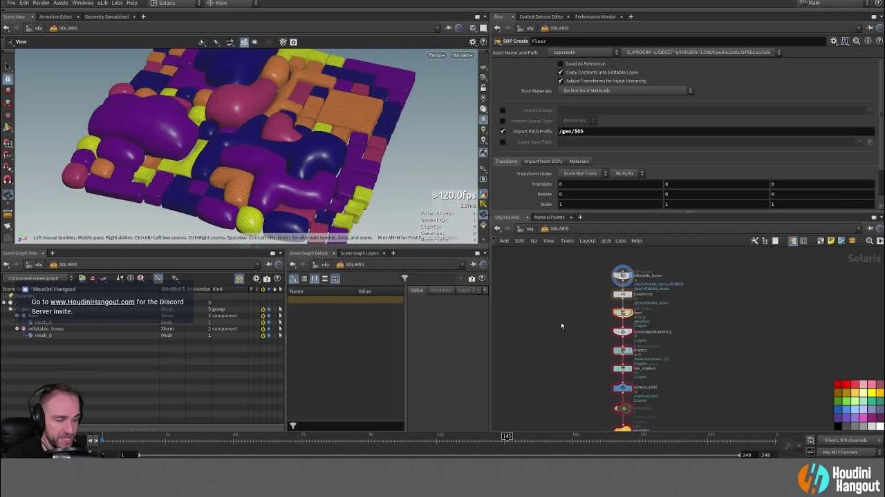 Houdini Hangout - 04/19 - Vellum Random Grid Balloons - YouTube