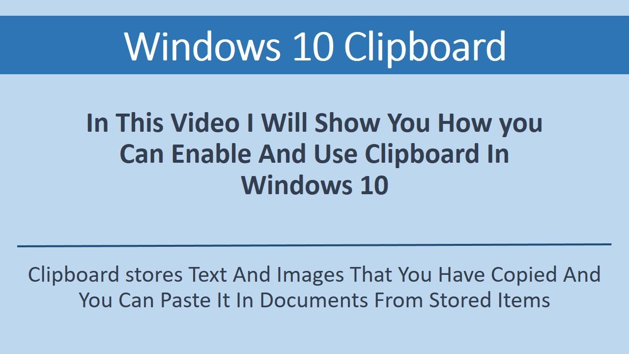 How to use Clipboard to copy multiple Text or Image at same time in ...