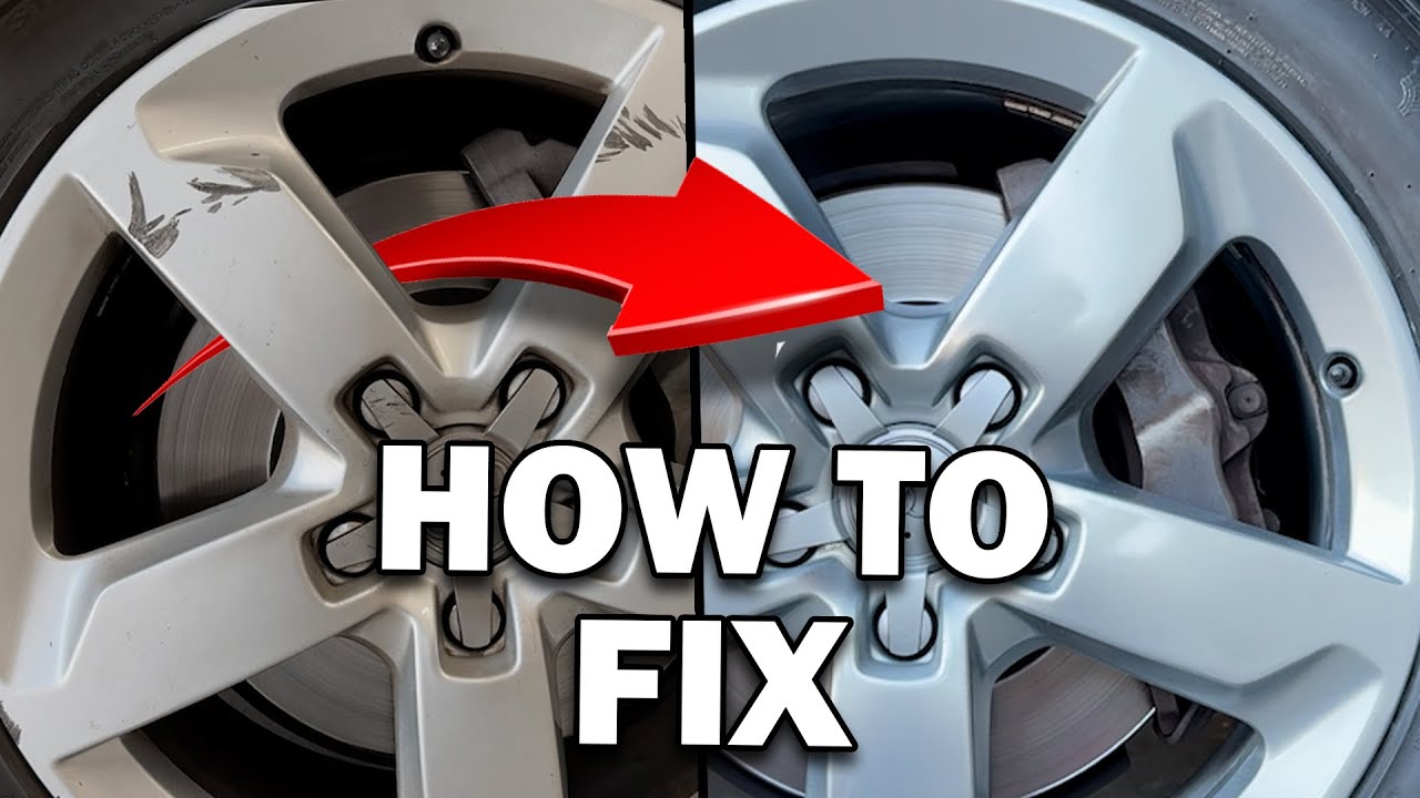 How to Repair Curb Rash & Scratches on Rims - YouTube
