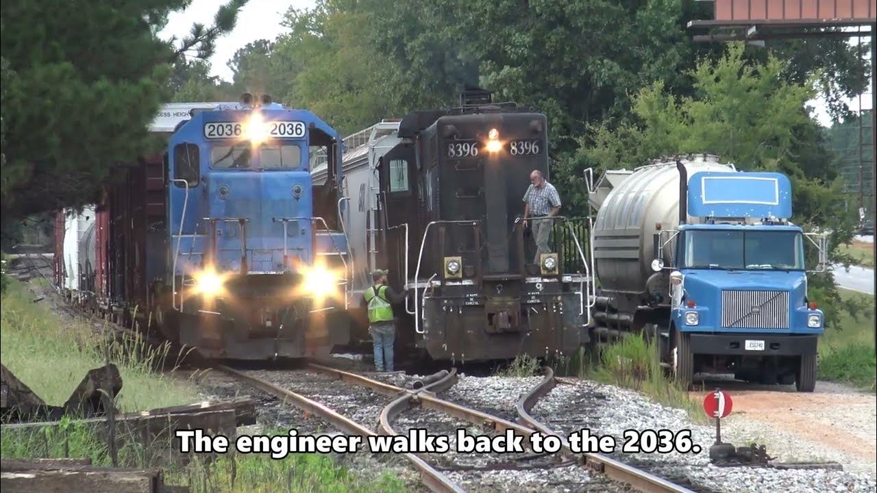 Hartwell Athens Line RR with HRT 8396 and 2036 | Trains in Athens, Georgia - YouTube