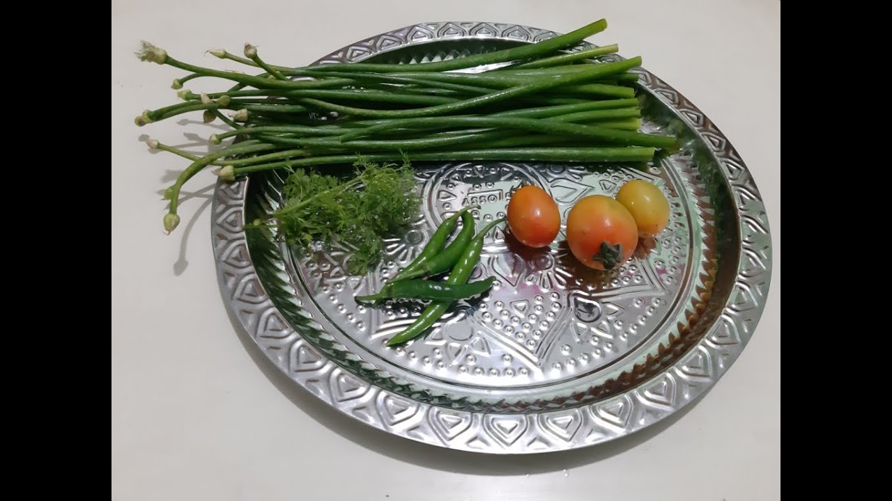 Spring Onion fry|| পেঁয়াজকলি ভাজি || পেয়াজ পাতা ভাজি || Peyaj Pata ...