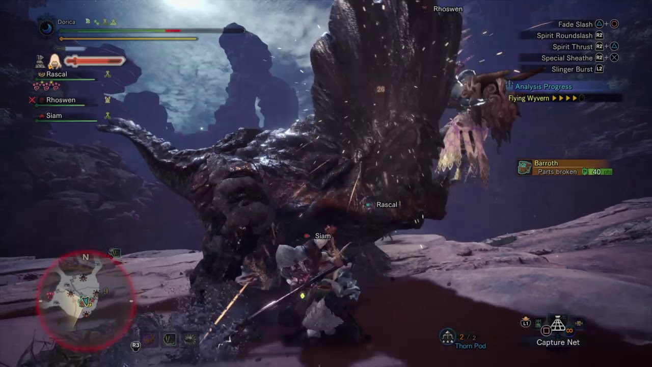 Monster Hunter World: Iceborne Barroth Takes a Plunge - YouTube