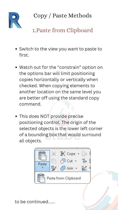 Copy / Paste method 1 in Revit #revit #revittips #shorts #dailytips #autodesk #youtubeshorts ...