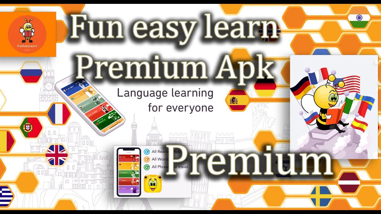 🆓 Fun easy Learn mod Premium Учите 34 языки бесплатно с FunEasyLearn ...