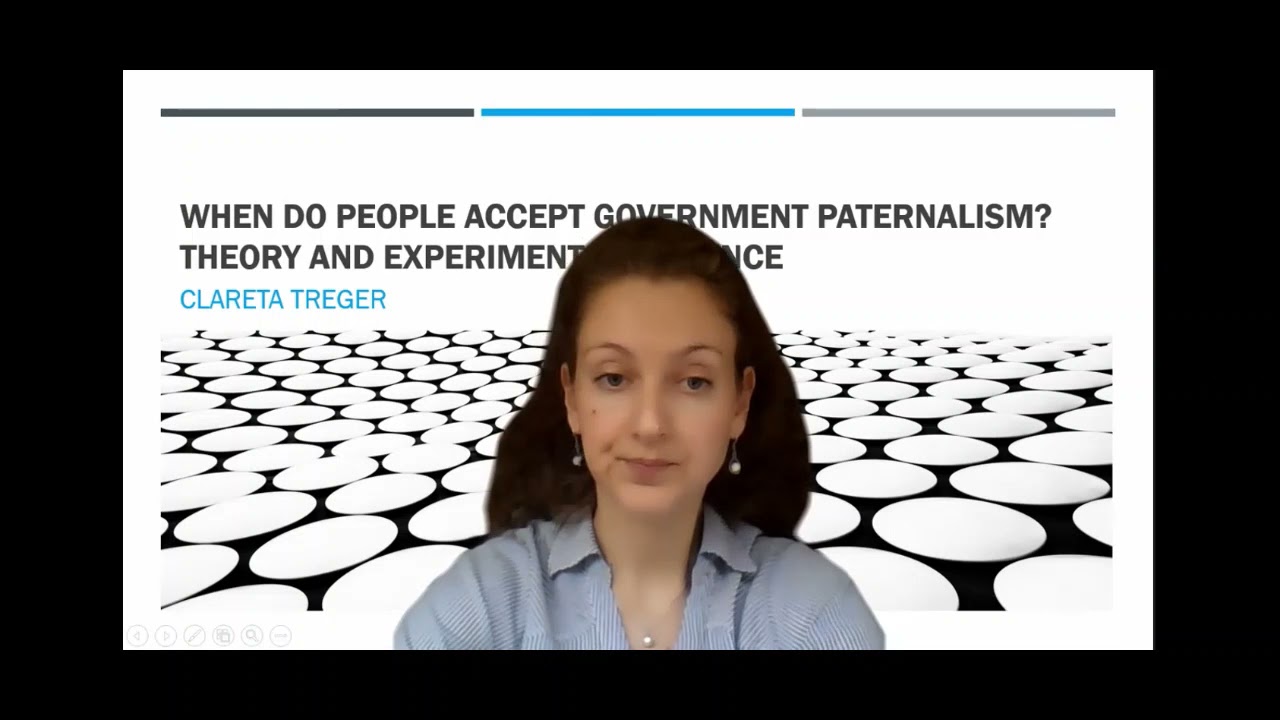 When do people accept government paternalism? Theory and experimental ...