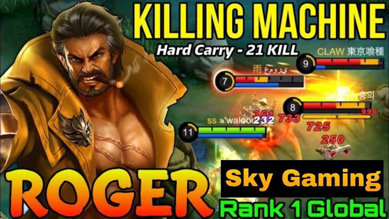 Beast Awakened! Roger 21 Kills Gameplay - Top 1 Global Roger by » SKY ...