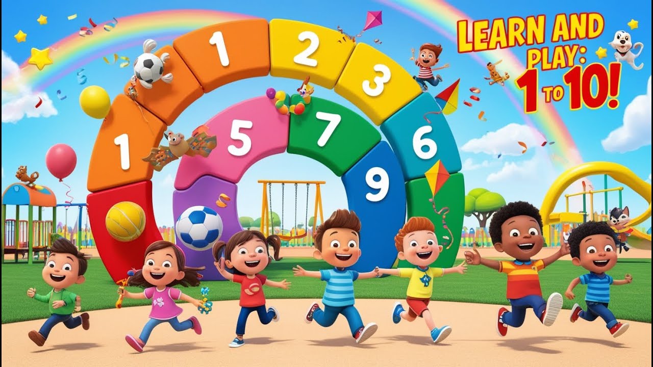 Learn 1 to 10 counting |Kids songs and nursery rhymes | kids learn and ...