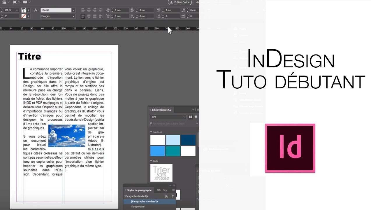 InDesign : tuto complet - YouTube