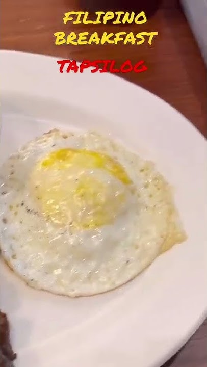 FILIPINO BREAKFAST: TAPSILOG - YouTube