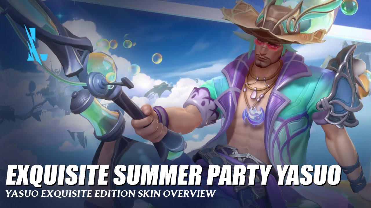 Exquisite Edition Summer Party Yasuo - Wild Rift - YouTube