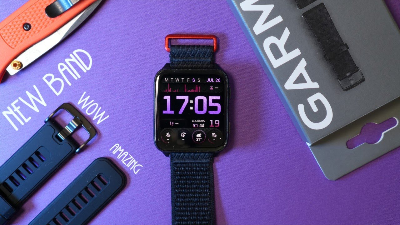 Garmin Venu X1 silicone band black 24mm Unboxing & comparison - YouTube