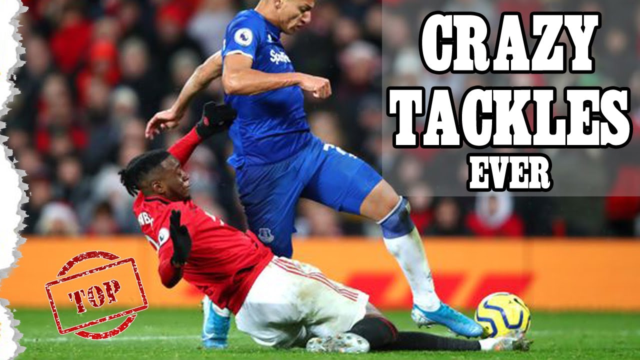Insane Tackles Ever ⚡#football #top #crazy - YouTube